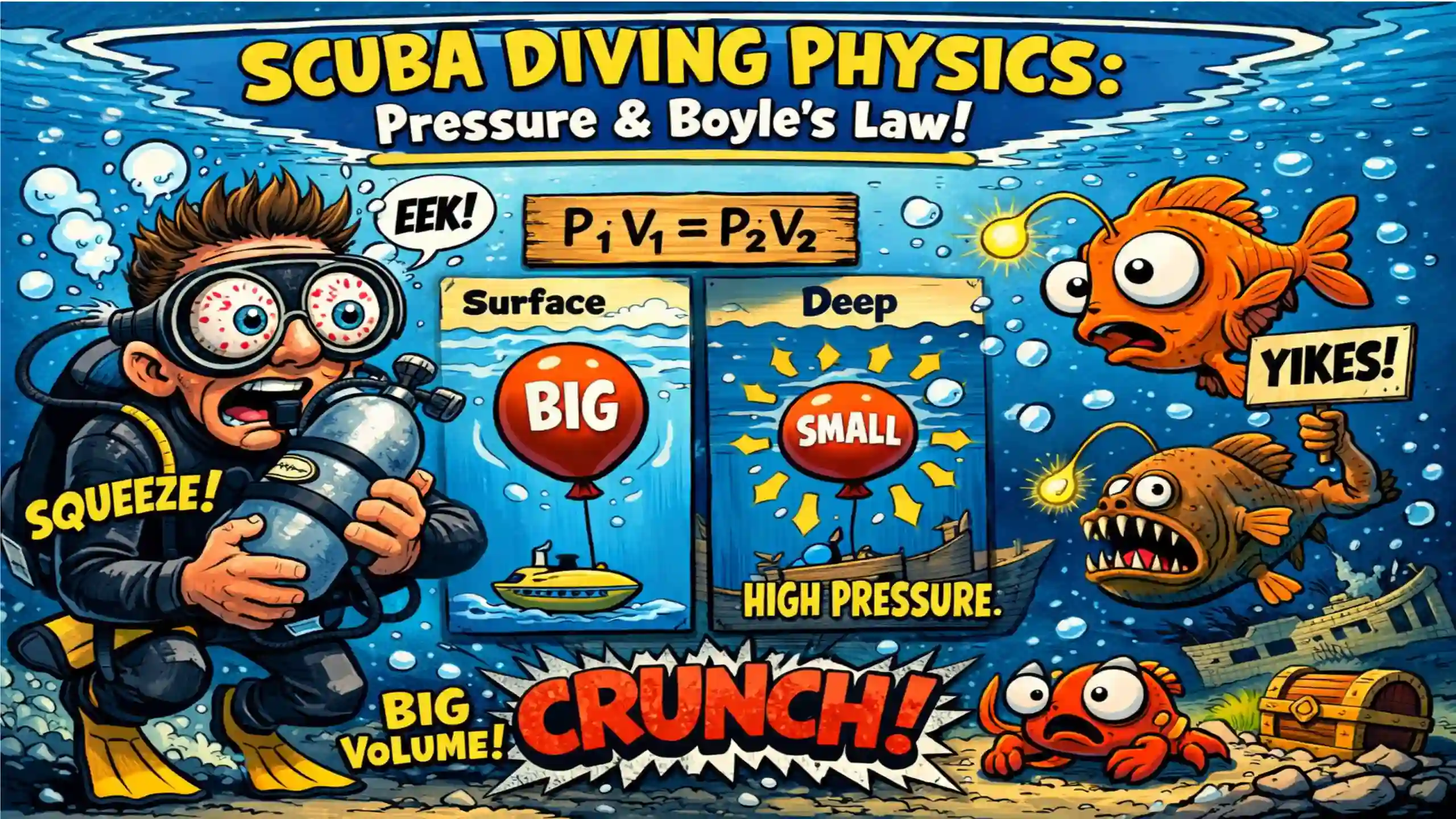 Scuba Diving Physics – Pressure & Boyle’s Law Explained | Real Diving ...